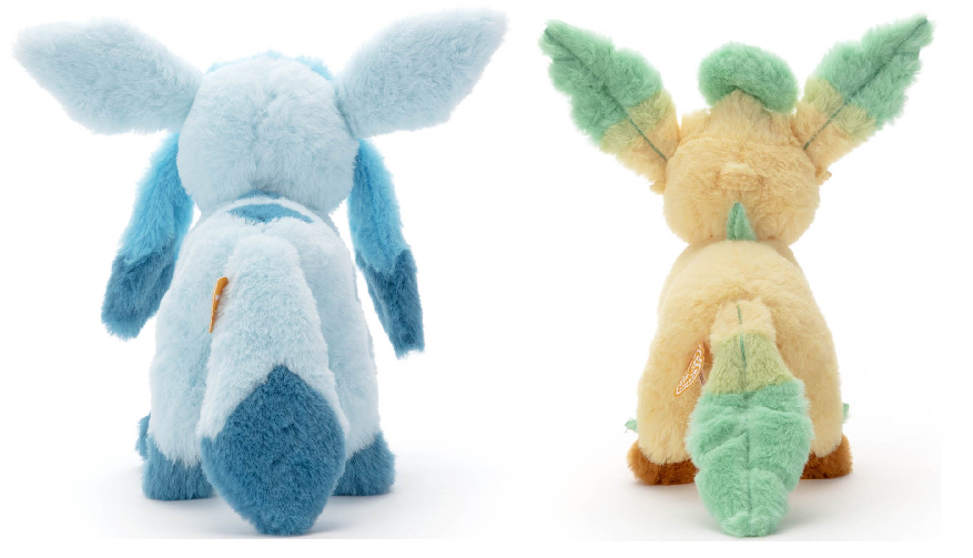 8" Glaceon & Leafeon Plush doll Set Kuta Kuta tatta Pokemon Center JPN ...