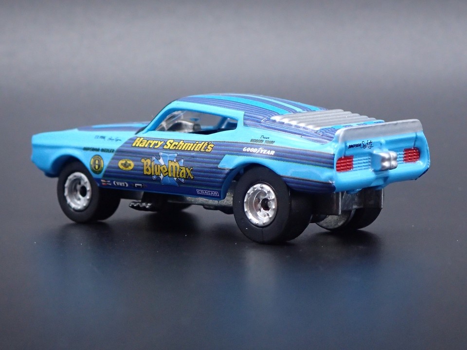 1972 72 FORD MUSTANG MACH 1 BLUE MAX FUNNY CAR NHRA 1/64 SCALE DIECAST ...