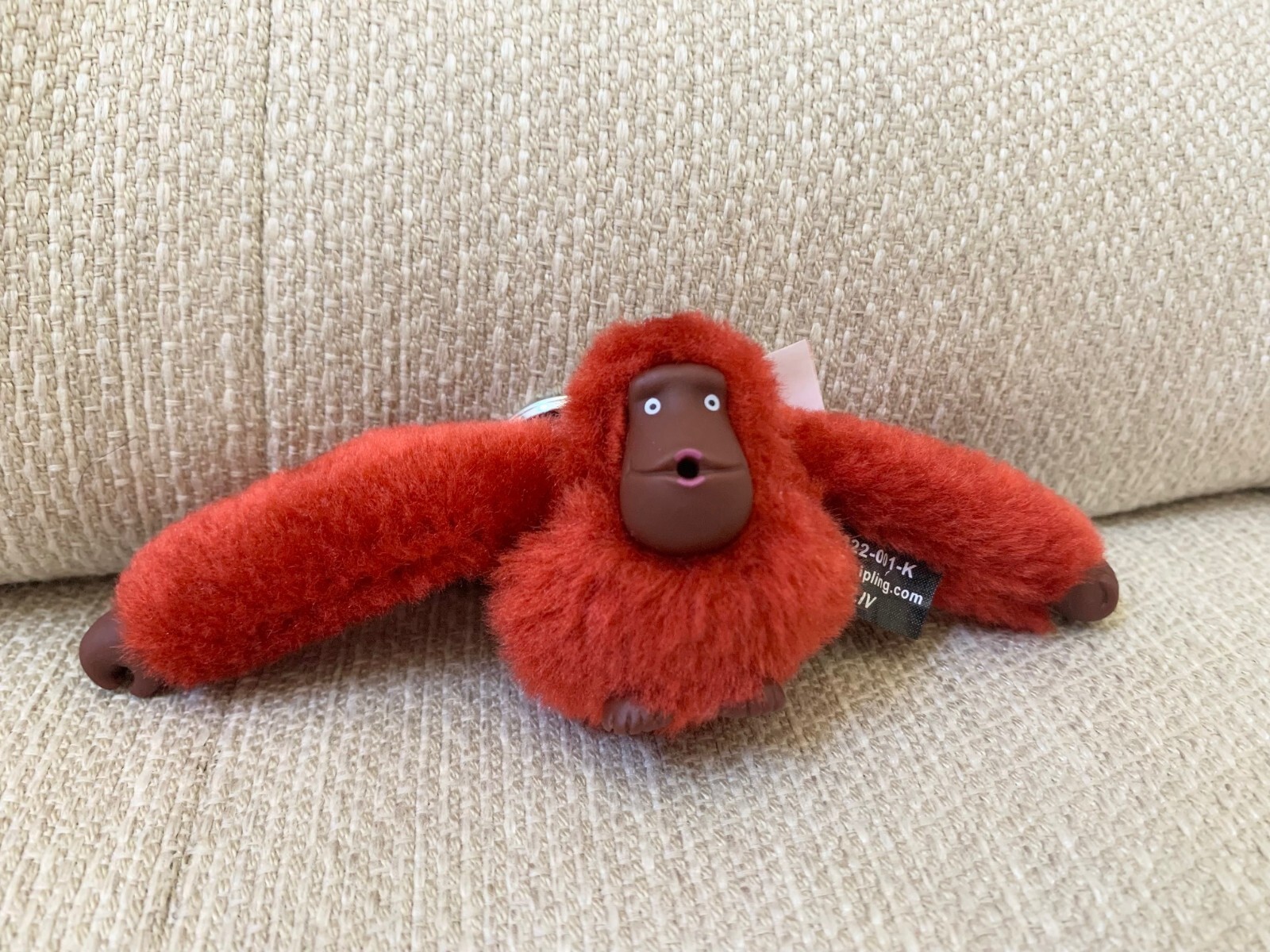 NWT KIPLING MONKEY KEYCHAIN KEY RING CHARM BLACK RED GRAY BLUE GREEN ...