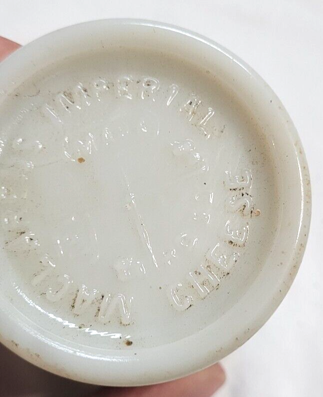 Maclaren’s Imperial Cheese Milk Glass Jar 3.25" tall Embossed Bottom ...