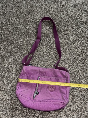Kipling Crossbody Crinkle Bag Purple w/ Shoulder Strap | eBay