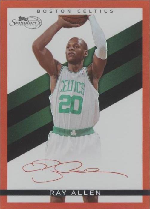 2008-09 Topps Signature - Ray Allen #TS-RAL Red Foil Facsimile ...