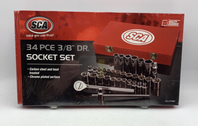 SCA 34 Pce 3/8” Dr. Socket Set | eBay
