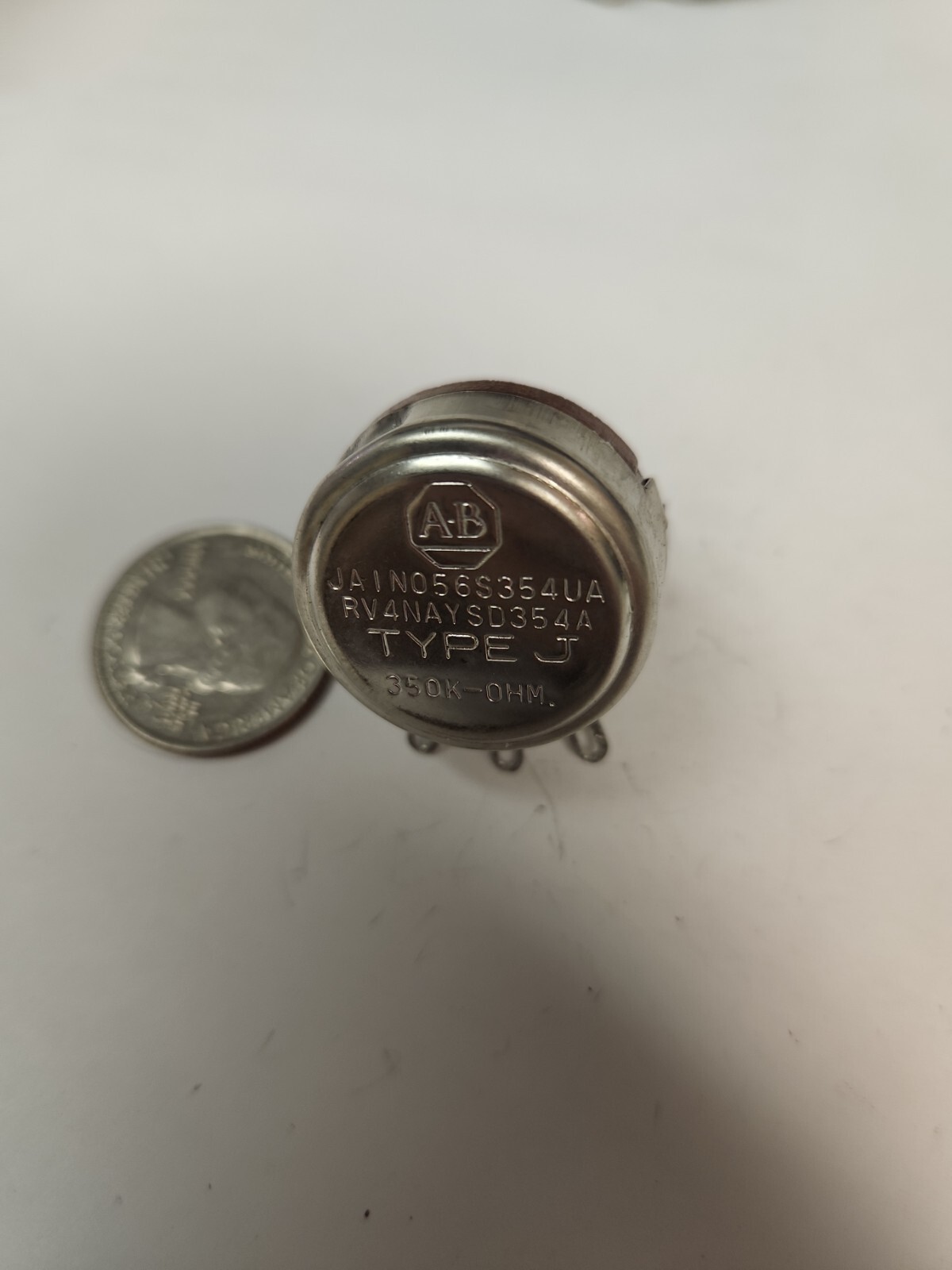 Allen Bradley MilSpec Potentiometer RV4NAYSD354A 350k Ohm 2w 10% B4 | eBay