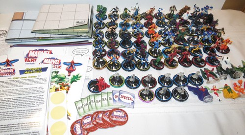 MARVEL Heroclix Infinity Challenge 68x Miniatures Lot! w/ Rules, Map ...