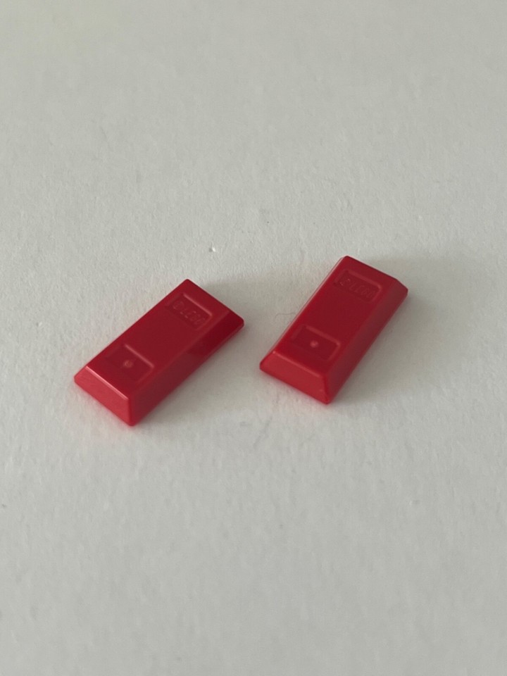 LEGO parts 99563 (2pcs) Minifigure, Utensil Ingot Bar Gold | eBay