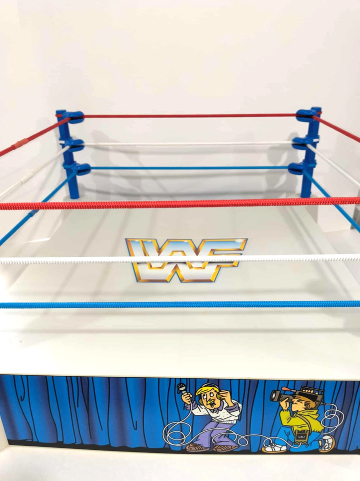 PRE-OWNED REBUILT LJN WWF "SLING 'EM FLING 'EM" WRESTLING RING ~ FREE ...