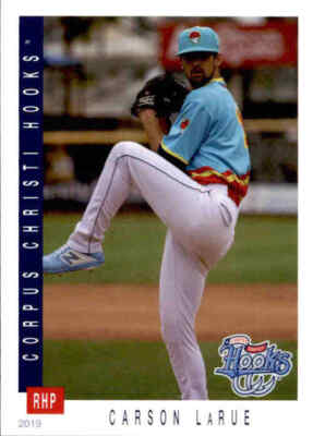 2019 Corpus Christi Hooks Grandstand #19 Carson LaRue Dewey Oklahoma OK Card | eBay
