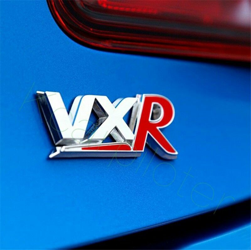 1x VXR metal Car Side Fender Rear Trunk Emblem Badge Decals (black red ...