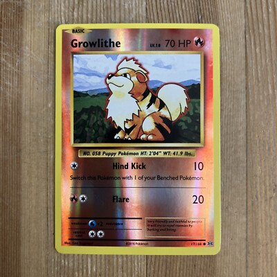 Growlithe Reverse Holo 17/108 - Pokemon TCG - XY Evolutions - NM | eBay