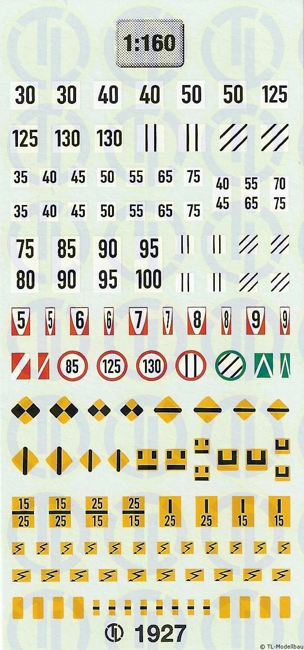 1927 - Decals SBB-CFF-FFS Signaltafeln - Schweiz 1:160 | eBay.de