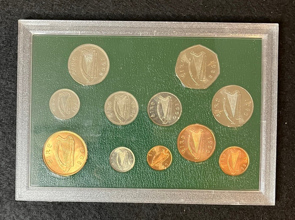 1958-1990 Ireland Complete Decimal & Last £.s.d. Issue Uncirculated 11 ...