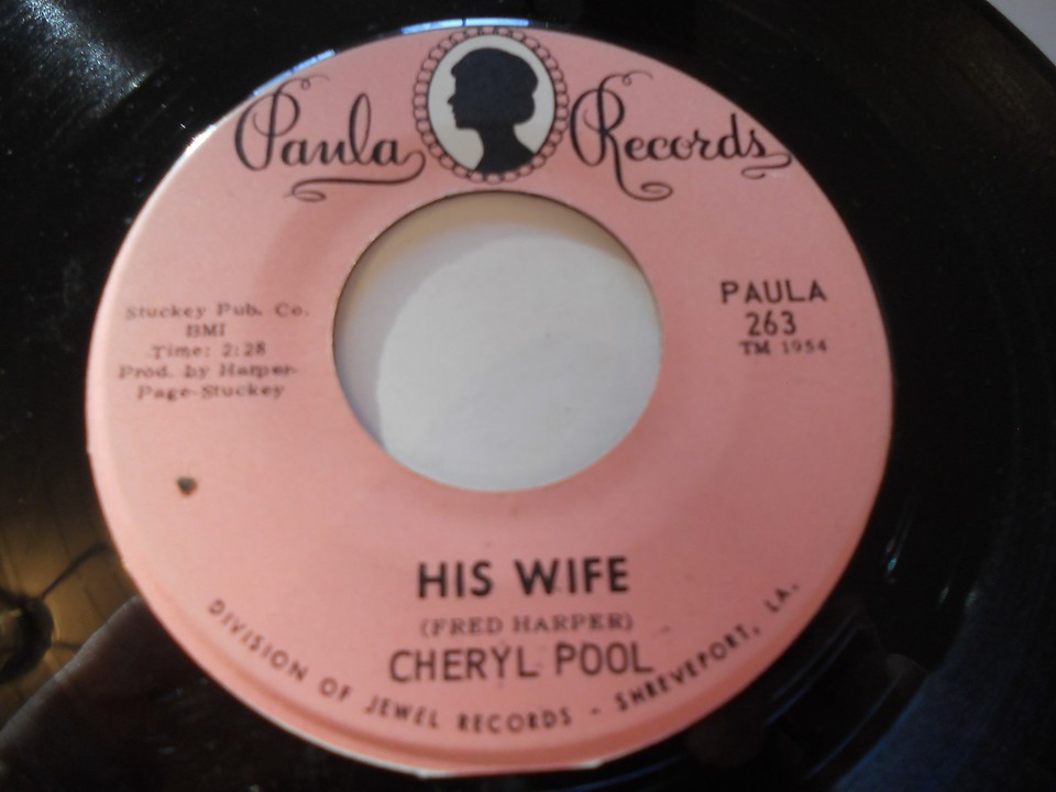 CHERYL POOL His Wife 45 Heart Trouble 263 Paula Records | eBay