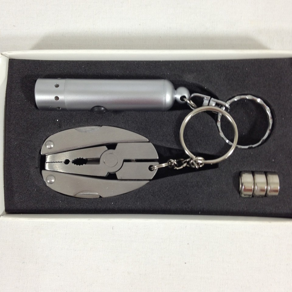 Frost Cutlery V-9 Micro Set,Key Chain-Multi Tool - Flashlight NWOT | eBay
