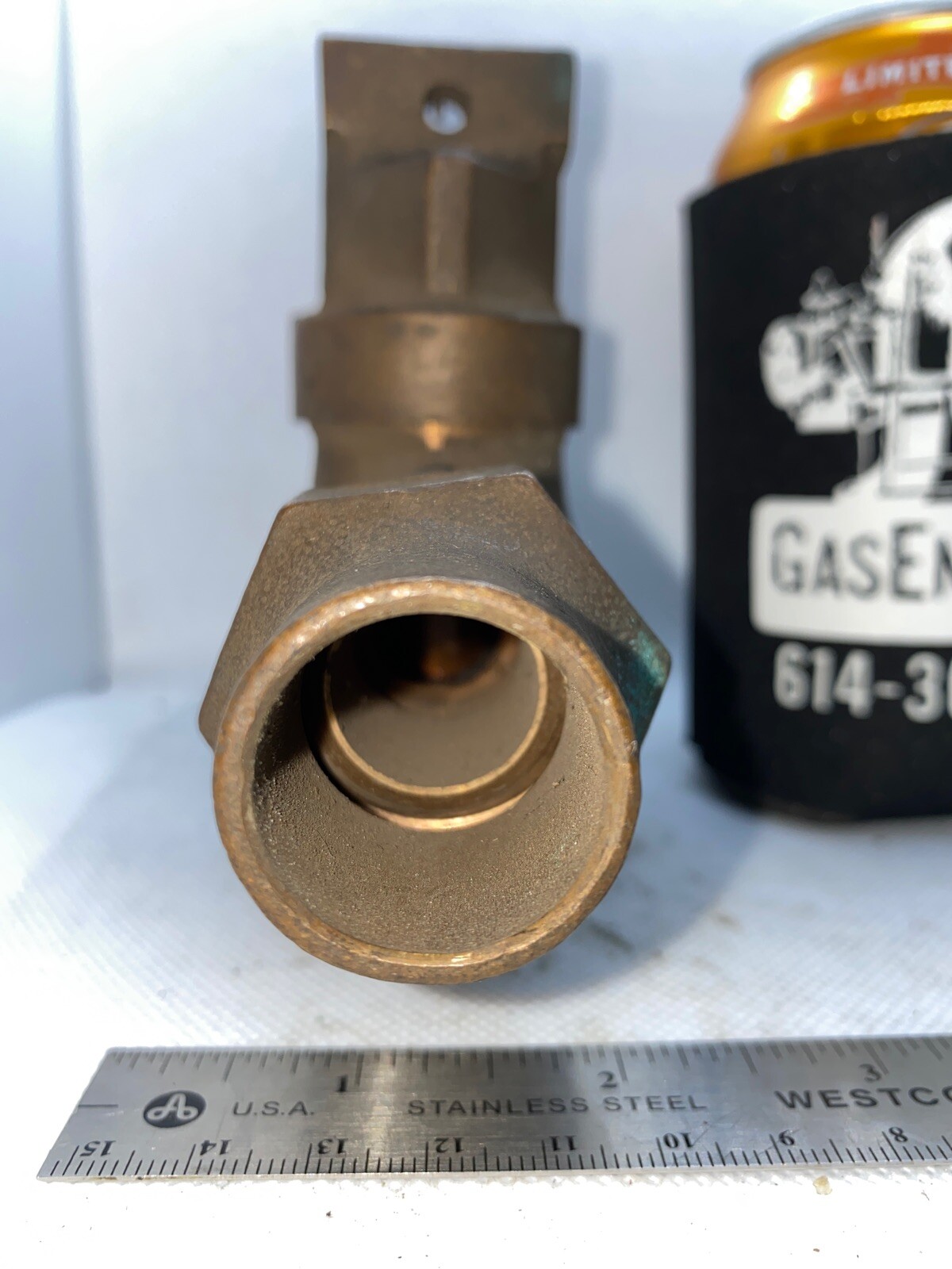 3/4 Mueller Curb Stop Valve Brass Hit Miss Gas Engine Vintage | eBay