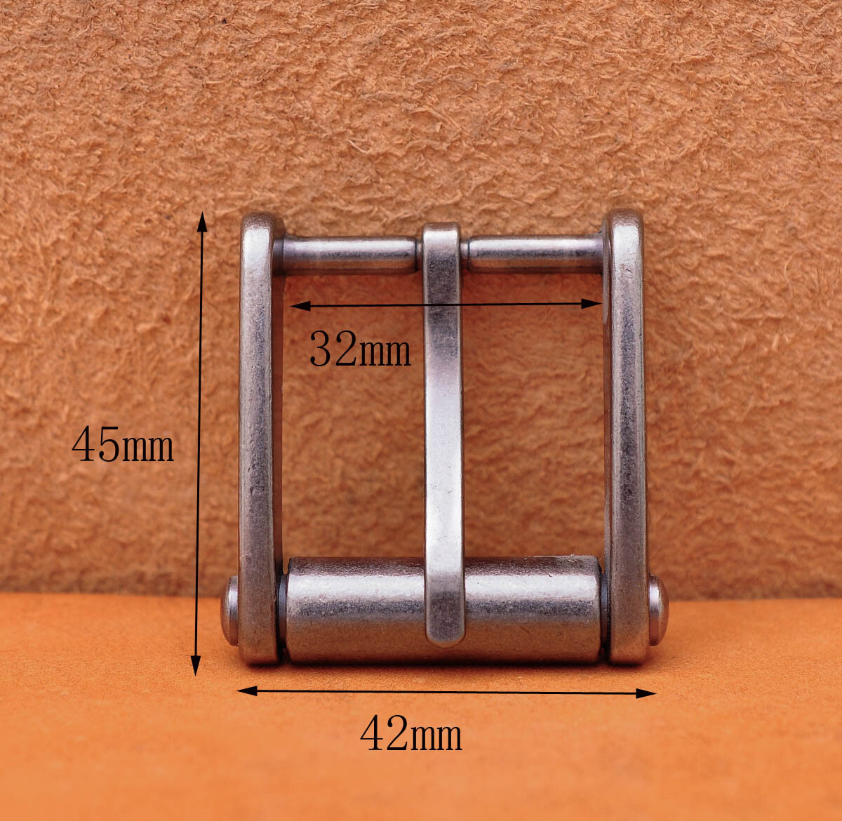 Novelty Mens Retro Solid Silver Single Prong Pin Metal Roller Belt ...