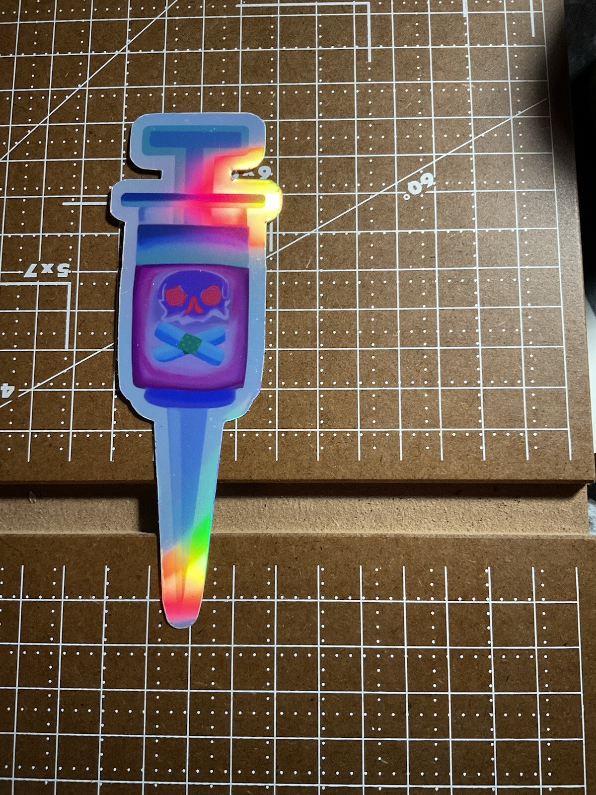 Deadly Anti Vax Holographic Sticker 5.25” X 1.75” | eBay