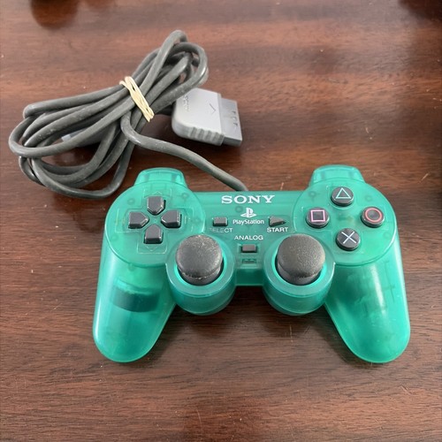 OEM Sony PlayStation PS1 Controller Emerald Green Analog SCPH-1200 ...