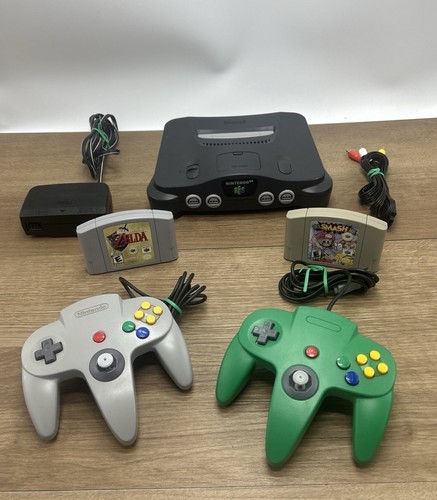 Nintendo 64 N64 System Bundle W/ 2 Controllers | Zelda | Super Smash ...