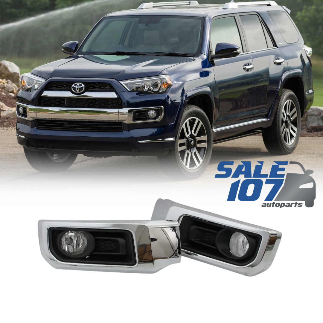 For 2014-2020 Toyota 4Runner Limited Fog Light Lamp Chrome Black Left ...