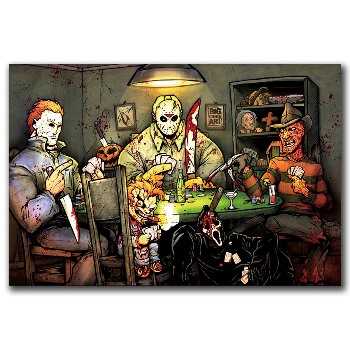 Michael Myers Vs Jason Drawing Michael Myers Vs Jason Voorhees By