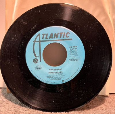 B72 Debbie Gibson: Foolish Beat, 1988 Atlantic Records 7-89109 - PROMO ...