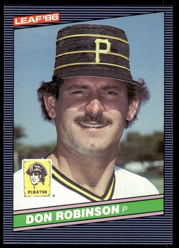 1986 Leaf Baseball Card Don Robinson Pittsburgh Pirates #159 | eBay