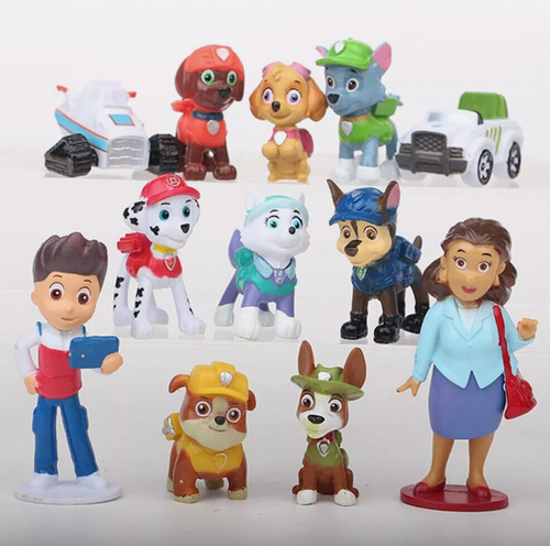 PAW PATROL Figure Play Set NICKELODEON Nick Jr PVC TOY Ryder SKYE Mayor ...