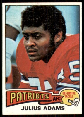 1975 Topps #73 Julius Adams New England Patriots | eBay