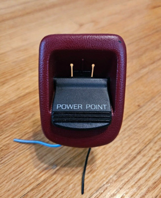 92-96 Ford F150 Bronco Red Maroon Power Point Outlet Dash Charger ...