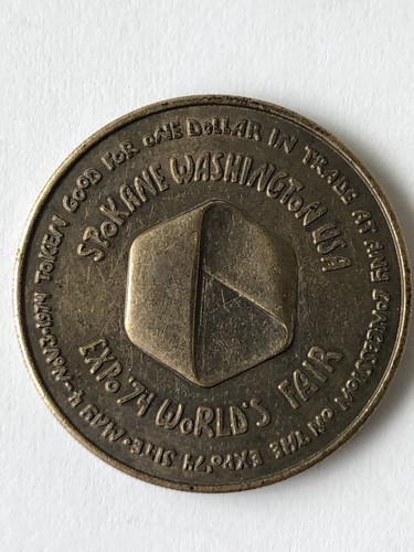 1974 Spokane Washington Expo World's Fair Token Medal Coin Collectors ...