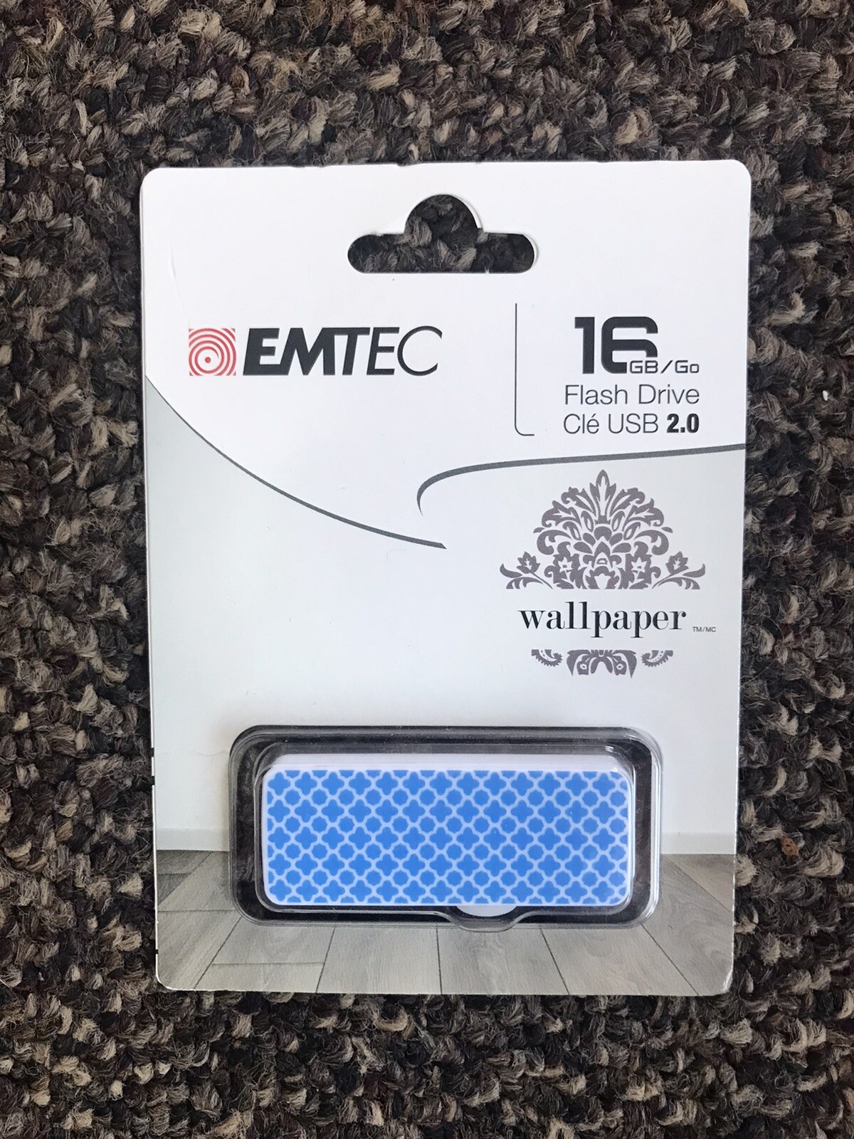 Emtec 16 GB Flash Drive USB 2.0 ~ Wallpaper Blue | eBay