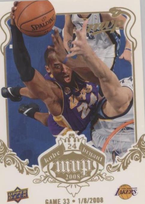 2008-09 Upper Deck MVP - Kobe Bryant Mvp Kobe Bryant #33 White Border ...
