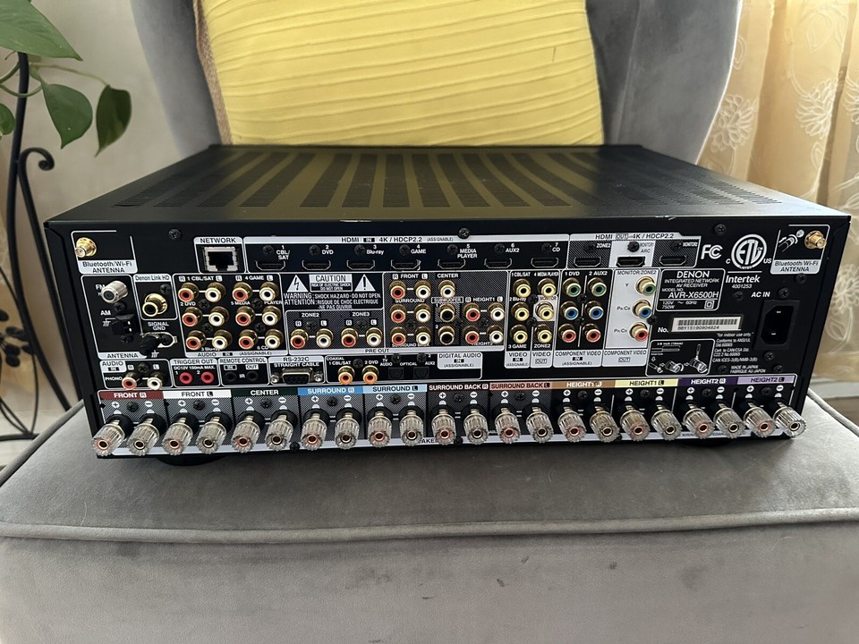 DENON AVR-X6500H 11.2 Channel x 140 Watts A/V Receiver w/HEOS ...