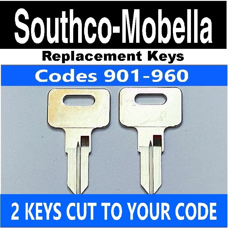 Southco Mobella Boat Cabin Entry Door Lock Key 2 Keys Cut to Codes 901 ...