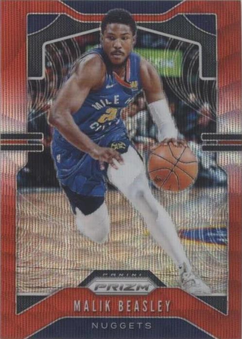 2019-20 Panini Prizm - Malik Beasley #86 Ruby Wave Prizm for sale ...