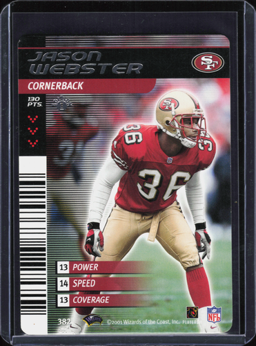 2001 NFL Showdown 1st Edition #382 Jason Webster | eBay