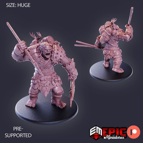 Hill Giants by Epic Miniatures | D&D | DnD | Truescale | Print on ...
