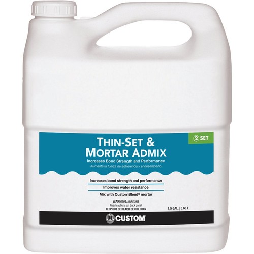 Custom 2-1/2 Gal. Acrylic Thinset Mortar & Grout Additive AMA2 Custom ...