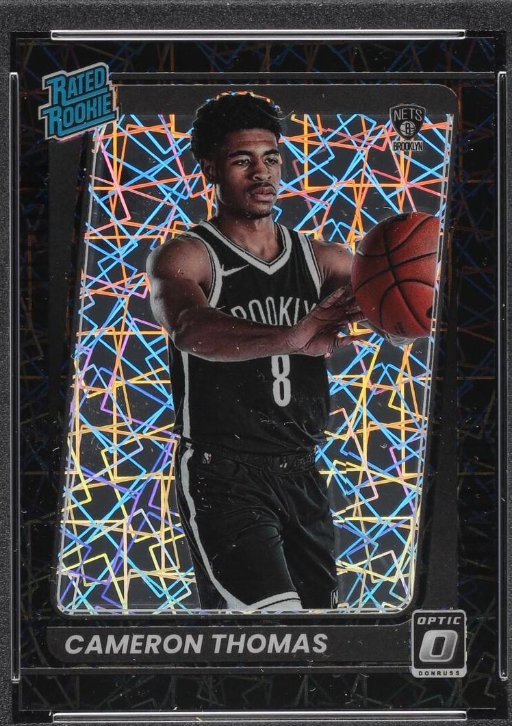 2021-22 Panini Donruss Optic - Rated Rookie Cameron Thomas #153 Black ...