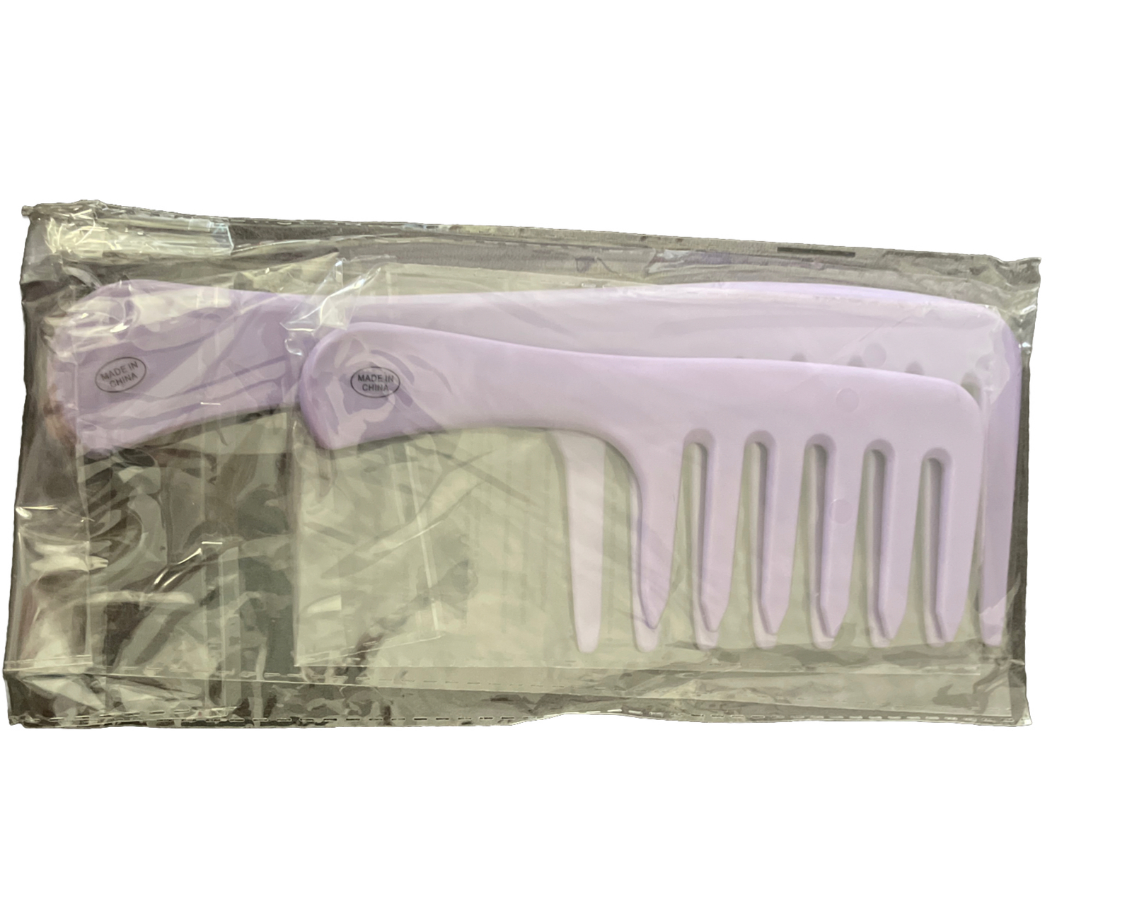 Monat Set of 2 Wide Tooth Purple Combs Set Wet Hair Detangling Limited ...
