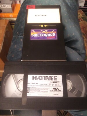 Matinee RARE Hollywood Video Black Case VHS 90s sci-fi movie comedy ...