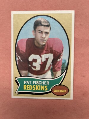 1970 Topps #172 Washington Redskins Pat Fischer Rookie NRMT CONDITION ...