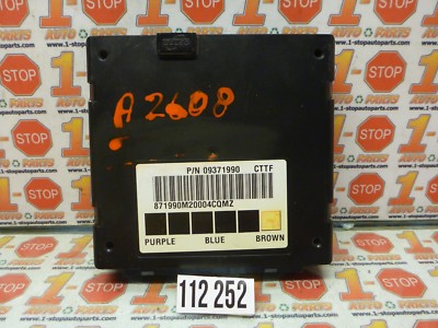 2000 00 CHEVROLET SILVERADO 1500 BODY CONTROL MODULE BCM BCU 09371990 ...