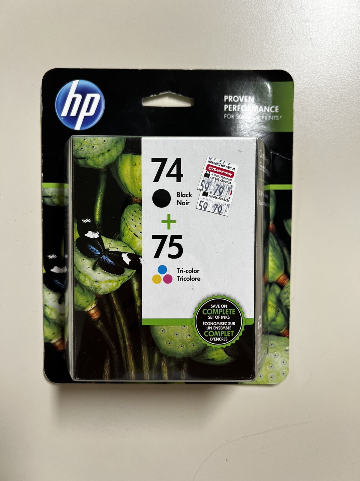 Genuine HP 74 75 Ink Cartridge Combo-for HP C4480 C4580 Printer-OEM INK ...