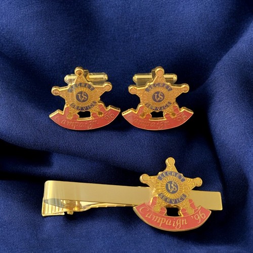 1996 Presidential Campaign Bill Clinton USSS Secret Service Cufflinks ...