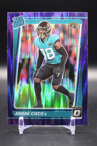 Andre Cisco, Jacksonville Jaguars, 2021 Donruss Optic, Purple Shock, RC ...