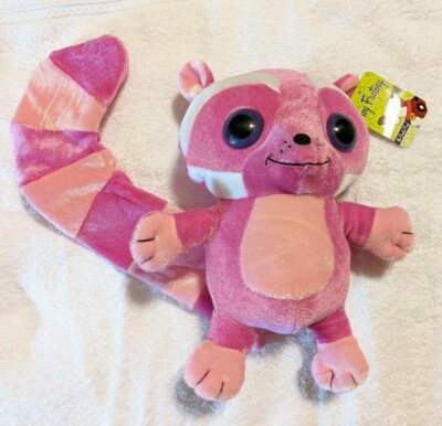 Toy Factory Rascal Raccoon Pink Ring Tail Plush Animal 10" Big Eyes | eBay