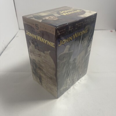 John Wayne Collection 5 VHS Tapes Pack 1997 Collector Series Box Set ...
