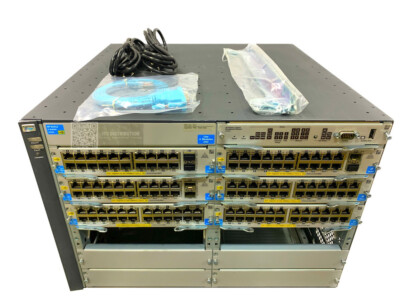 J9532A I LOADED HP E5412-92G-PoE+/2XG-SFP+ v2 zl Switch Chassis ...